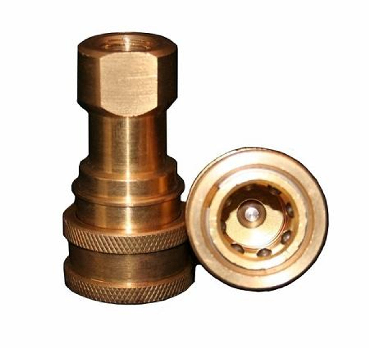 Brass Female Quick Connect 1/4" – High-Temp, 2700 PSI, Viton Seals ...